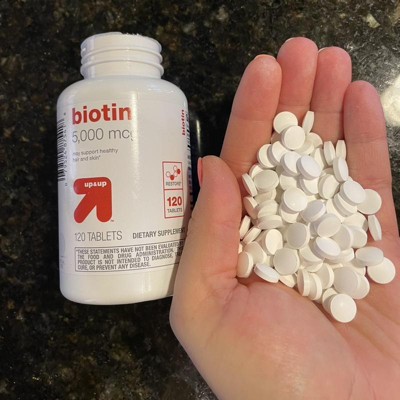 Biotin Dietary Supplement Tablets - 120ct - Up & Up™ : Target