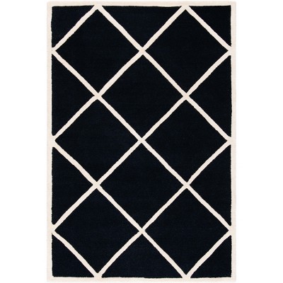 Cambridge Cam133 Hand Tufted Area Rug - Black/ivory - 4'x6' - Safavieh ...