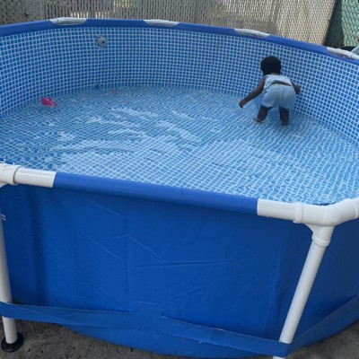 Intex Metal Frame Round Above Ground Swimming Pool : Target