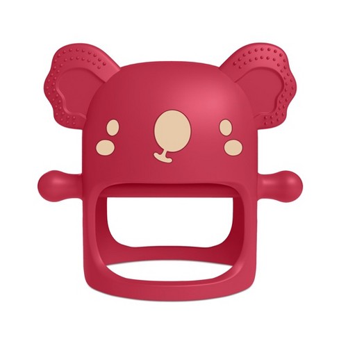 Silicone Baby Hand Teething Toy, Soothes Sucking Needs & Supports Self ...