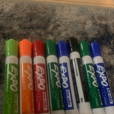 Expo 4pk Dry Erase Markers Chisel Tip Black : Target