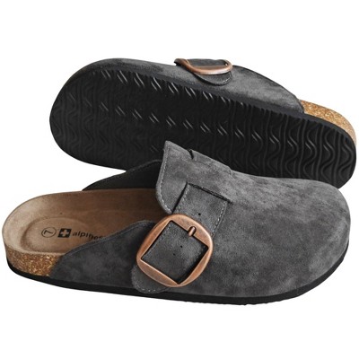 Alpine Swiss Edith Womens Clogs Cork Footbed Slippers Mules Slip On ...