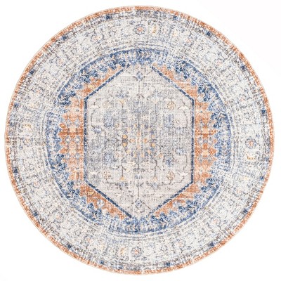 Nuloom Mae Medallion 6 Round Machine Washable Indoor Area Rug For ...