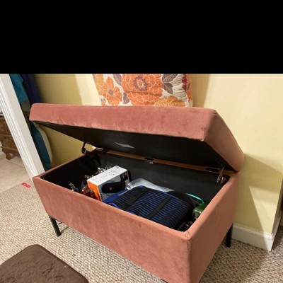 Medium Storage Bench With Metal Legs - Homepop : Target