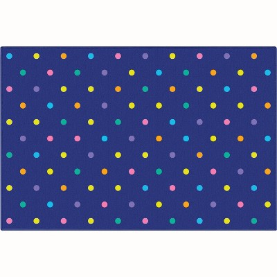 Crayola Polka Dot 3'3" X 5' Blue Area Rug By Well Woven : Target