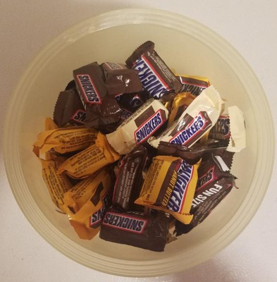 Snickers Milk Chocolate, Peanut Butter, & Almond Candy Bars Fun Size ...