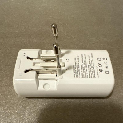 Lenmar Ultra-compact All-in-one Travel Adapter With Usb Port (white ...