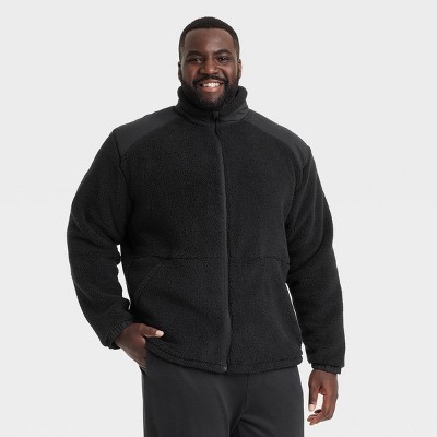 Men's Big High Pile Cozy Fleece Full Zip Sweatshirt - All In Motion ...