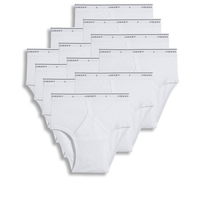Jockey Men's Classic Low Rise Brief - 12 Pack 38 White : Target