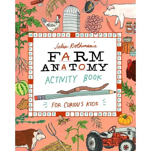 Julia Rothman's Farm Anatomy Activity Book - (paperback) : Target