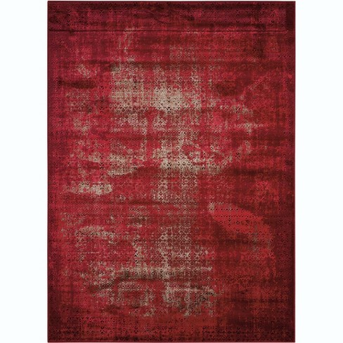 Nourison Karma Krm01 Red Area Rug 3'9" X 5'9" : Target