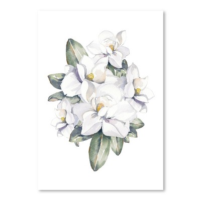 Americanflat Botanical Minimalist Magnolia By Cami Monet Poster : Target