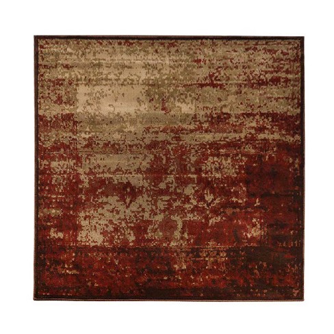 Vintage Acid Wash Modern Ombre Gradient Indoor Area Rug Or Runner, 5'x5 ...
