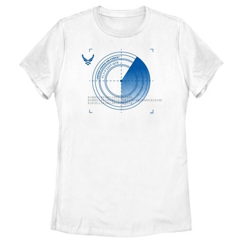 Women's United States Air Force Fly Fight Win Radar T-shirt - White ...