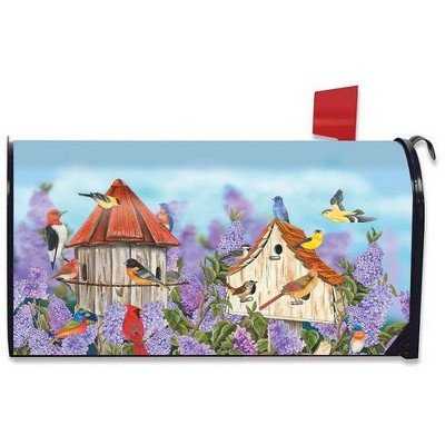 Birds And Lilacs Spring Mailbox Cover Finches Cardinals Standard ...