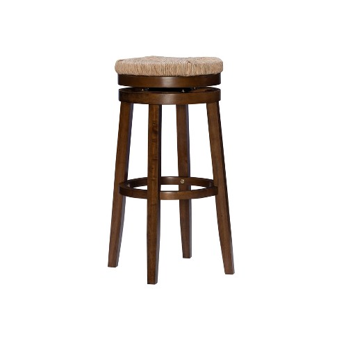 Noah Swivel Backless Barstool Walnut - Powell : Target