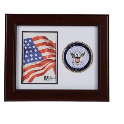 Allied Frame US Navy Medallion Portrait Picture Frame - 4 x 6 Picture ...