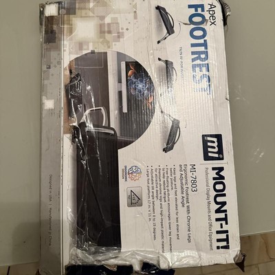 Mount-it! Tilting Footrest Under Desk | Ergonomic Office Foot Rest ...