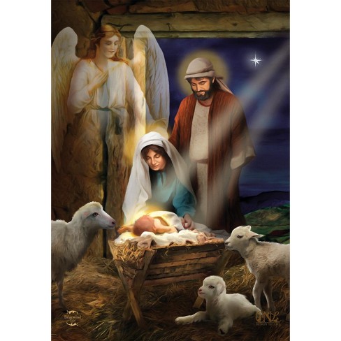 Briarwood Lane Holy Nativity Christmas Garden Flag Religious Jesu : Target