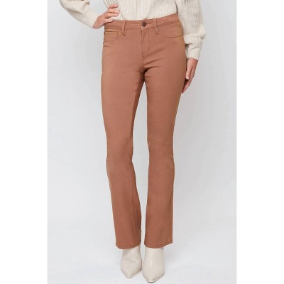 Ymi Women's Hyperstretch Mid-rise Skinny Jeans - Almond - Large : Target