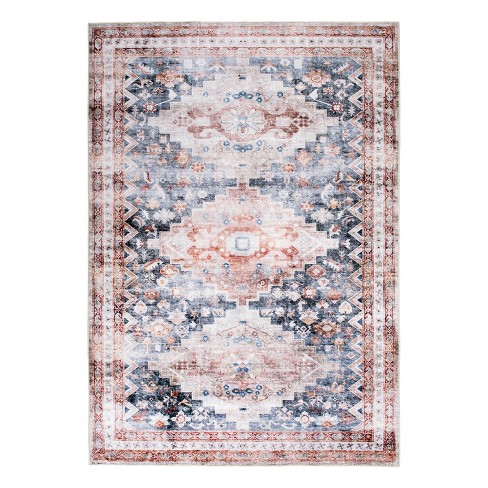 World Rug Gallery Distressed Transitional Machine Washable Area Rug ...