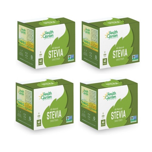Health Garden Stevia Packets 40 Ct -4pack : Target