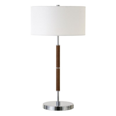 Hampton & Thyme 25" Tall 2-light Table Lamp With Fabric Shade Rustic ...