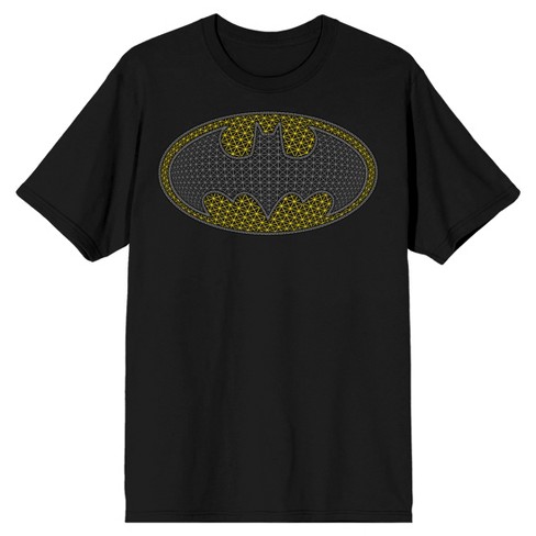 Batman Grid Logo Men's Black Short Sleeve Tee : Target