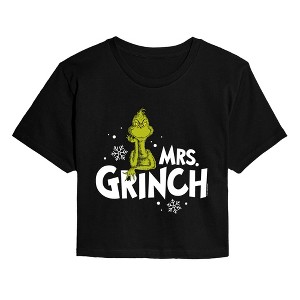 Women's - The Grinch - Mrs. Cropped Graphic T-Shirt : Target