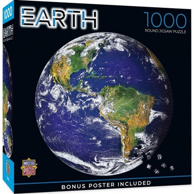 Masterpieces 1000 Piece Round Jigsaw Puzzle - The Earth - 25"x25" : Target