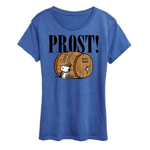 Women's Peanuts Prost Snoopy Root Beer Short Sleeve Graphic T-shirt ...