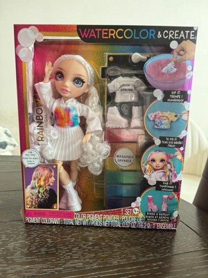 Rainbow High Watercolor & Create Fashion Diy Doll With Washable ...