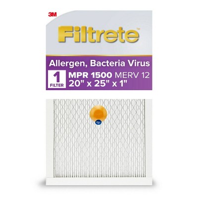 Filtrete 20''x25''x1'' Premium Allergen Bacteria And Virus Air Filter ...