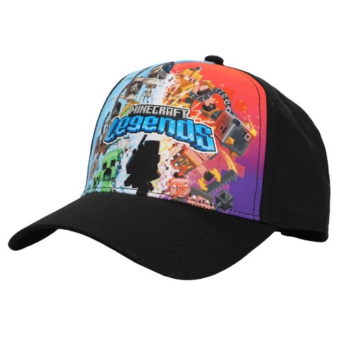 Minecraft Legends Poster Art Youth Black Snapback Cap : Target