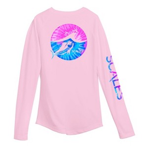 SCALES Tide Dye Flyer Womens Performance Shirt Light Blue, XLarge : Target