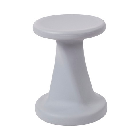 Ecr4kids Twist Wobble Stool, 18in Seat Height, Light Grey : Target