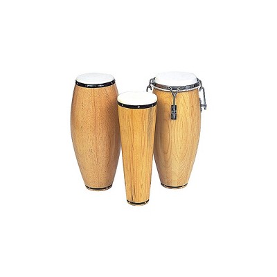 Lp Junior Wood Congas With Chrome Hardware And Stand Natural : Target