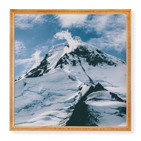 Deny Designs Hannah Kemp Mount Redoubt Framed Wall Art Bamboo : Target