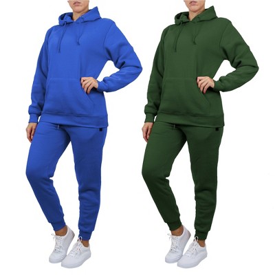 Rudolph Women's Loose Fit Fleece-lined Pullover Hoodie & Jogger 2-piece ...