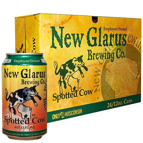New Glarus Spotted Cow Ale Beer - 24pk/12 Fl Oz Cans : Target
