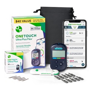 OneTouch Ultra Plus Flex Test Kit - Includes Ultra Plus Flex Blood ...