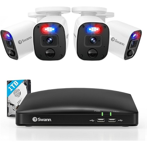 Swann 1080p Video 8 Channel Dvr Security Camera Surveillance System, 4 ...