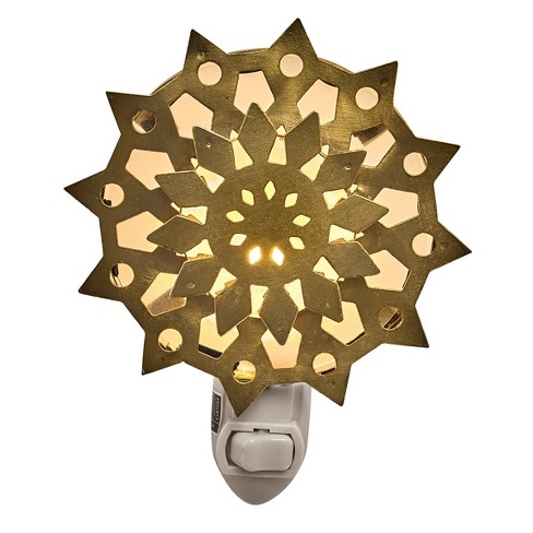 Split P Gold Snowflake Night Light : Target
