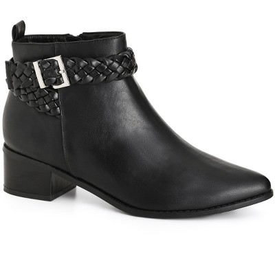 City Chic | Women's Wide Fit Brady Ankle Boot - Black - 13w : Target