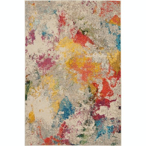 Nourison Celestial 5'3" X 7'3" (5' X 7') Ivory/multicolor Area Rug ...