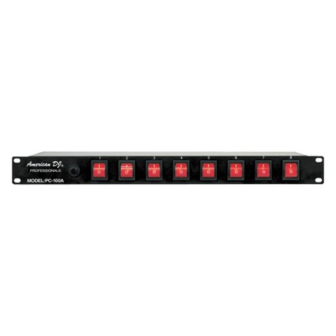 Adj American Dj Pc-100a 19 Inch Rack Light Power Distribution Center ...
