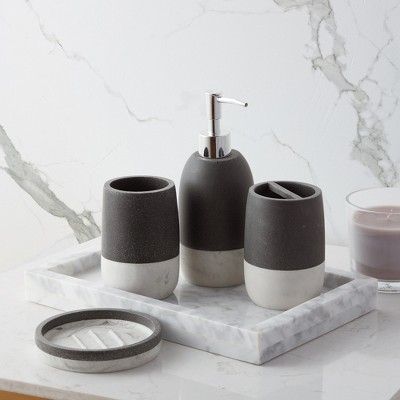 Sweet Home Collection - Branches Bath Accessory Collection, 4 Piece Set ...