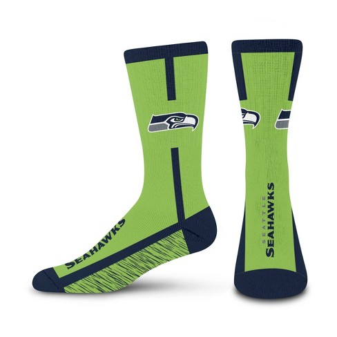 Nfl Seattle Seahawks Youth Rise Up Crew Socks : Target