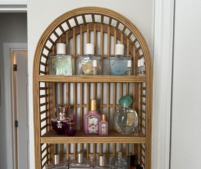 12" X 20" Wood And Rattan Wall Shelf Natural - Threshold™ : Target