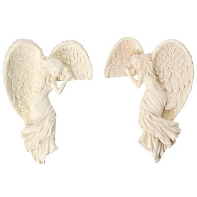 The Lakeside Collection Angel Corner Door Plaques Set Of 2 : Target